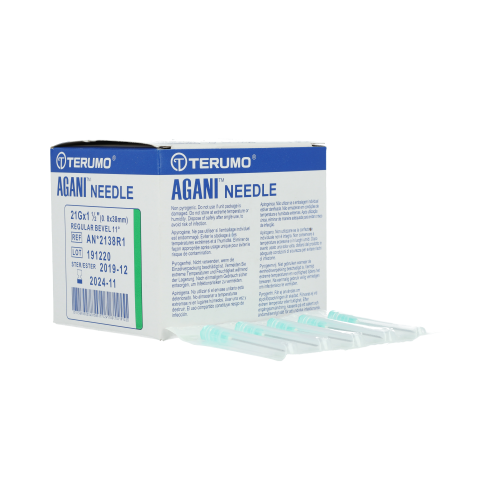 Terumo Agani Naald 21G 1 1/2 Groen 0,8 x 38 mm | 100 stuks | PharmaMarket