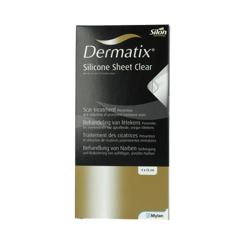 Dermatix Silicone Sheet Clear 4 x 13 cm | 1 stuk | PharmaMarket